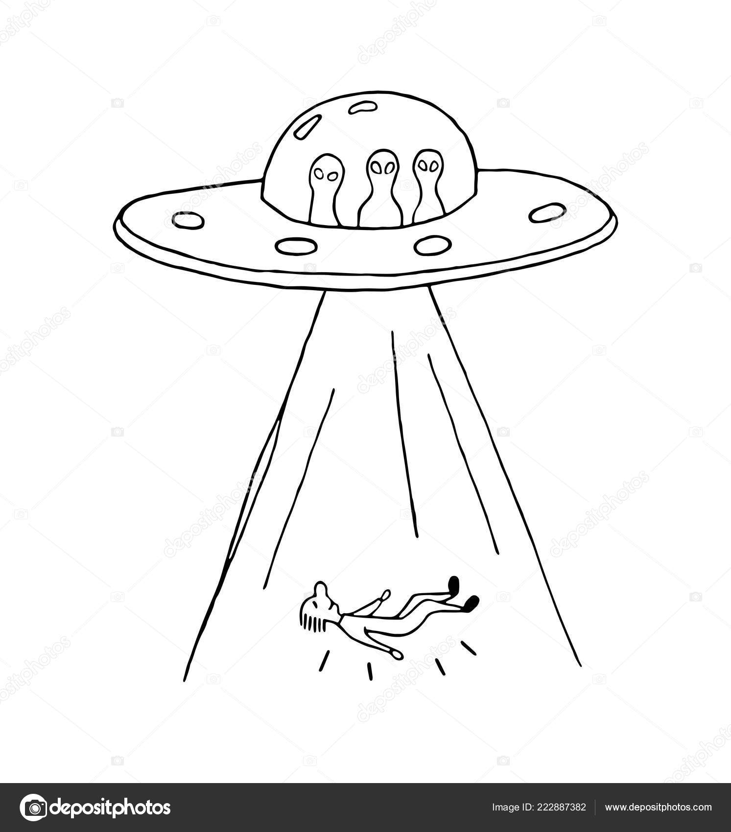 Ufo Abduction Drawing