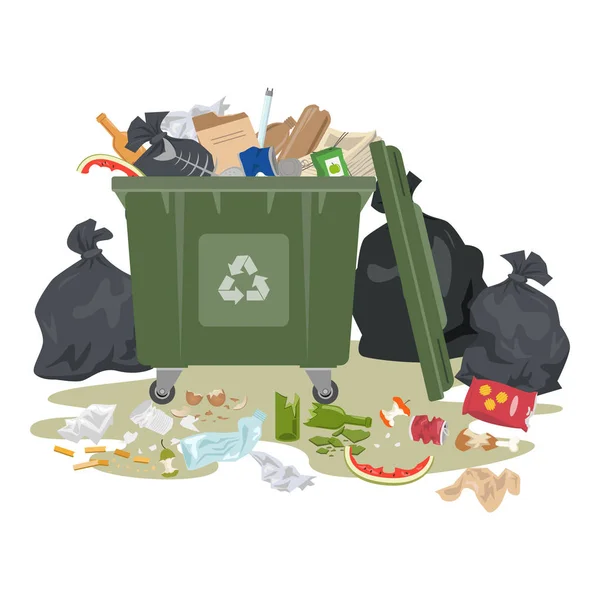 Garbage stack illustration — Stock Vector © ollymolly #187891686