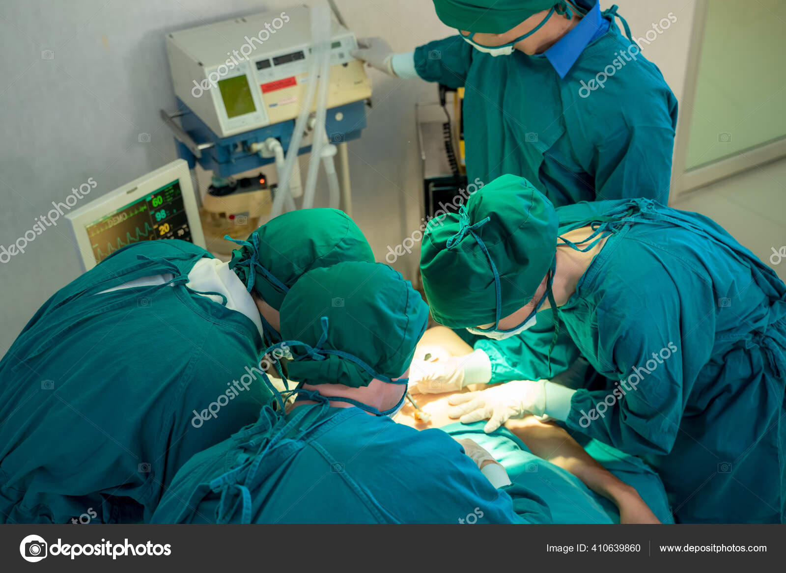 Team Medical Doing Surgery Lives Operating Room Hospital Surgery ...