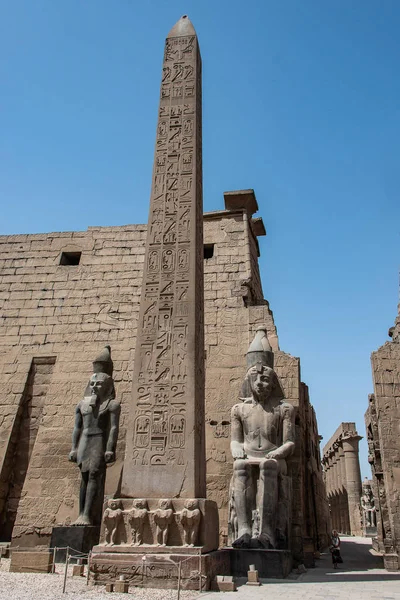Remining Obelisk of Ramses At The Temple Of Luxor Egypt – Stock ...
