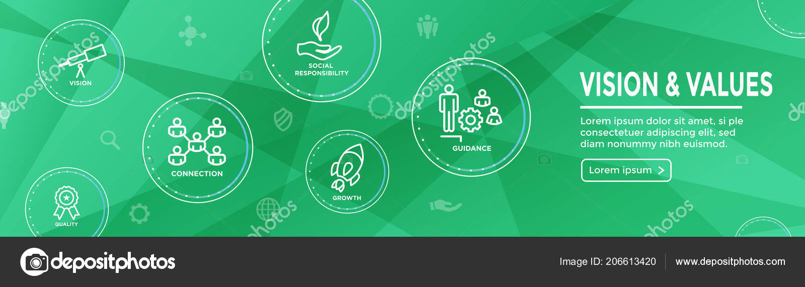Vision Values Web Header Banner Connection Growth Focus Quality Stock ...