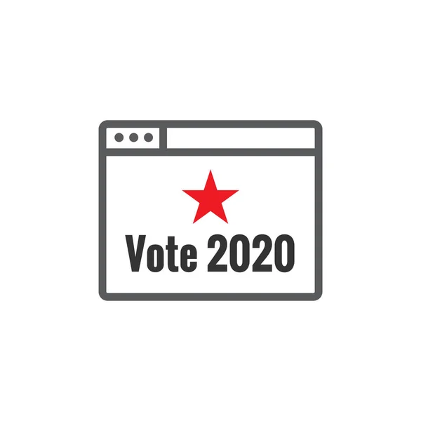 Voting 2020 Icon Vote Government Patriotic Symbolism Colors Stock ...