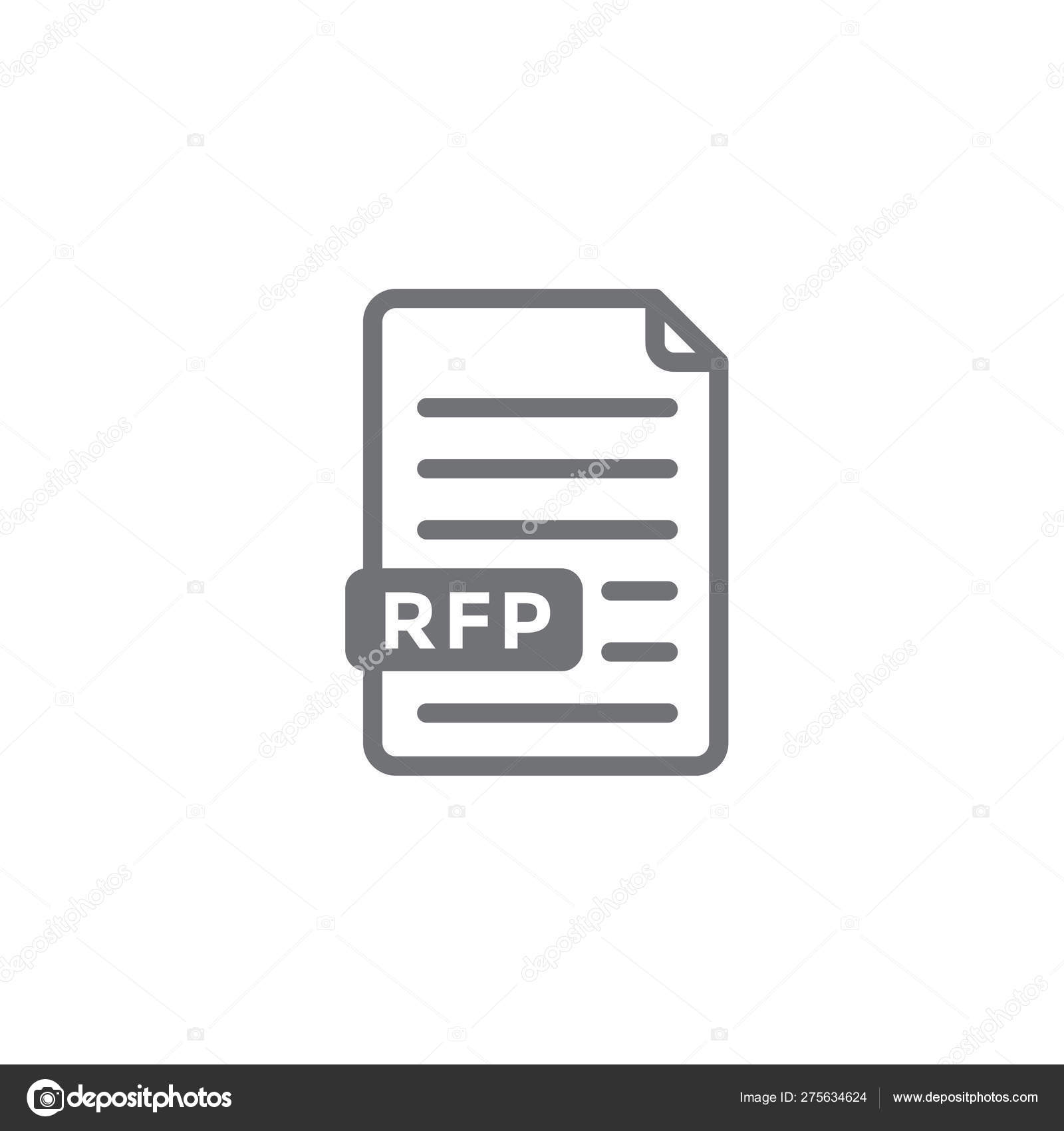RFP Icon - request for proposal concept or idea Stock Vector Image by ...