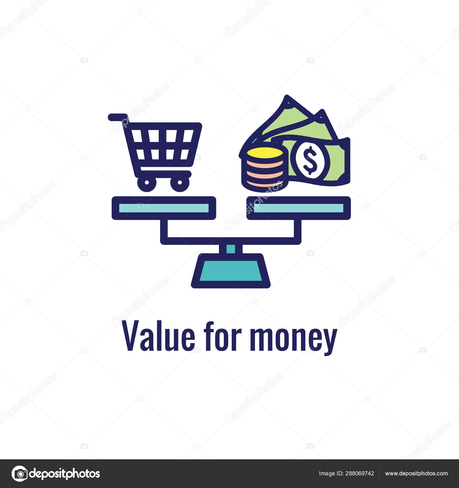 Competitive Pricing Icon Showing an aspect of Pricing, Growth, Stock ...