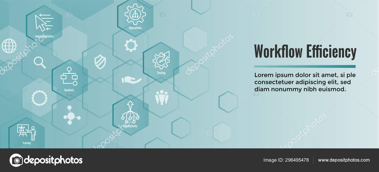 Workflow Efficiency Icon Set and Web Header Banner with Operatio Stock Vector by ©bearsky23 ...