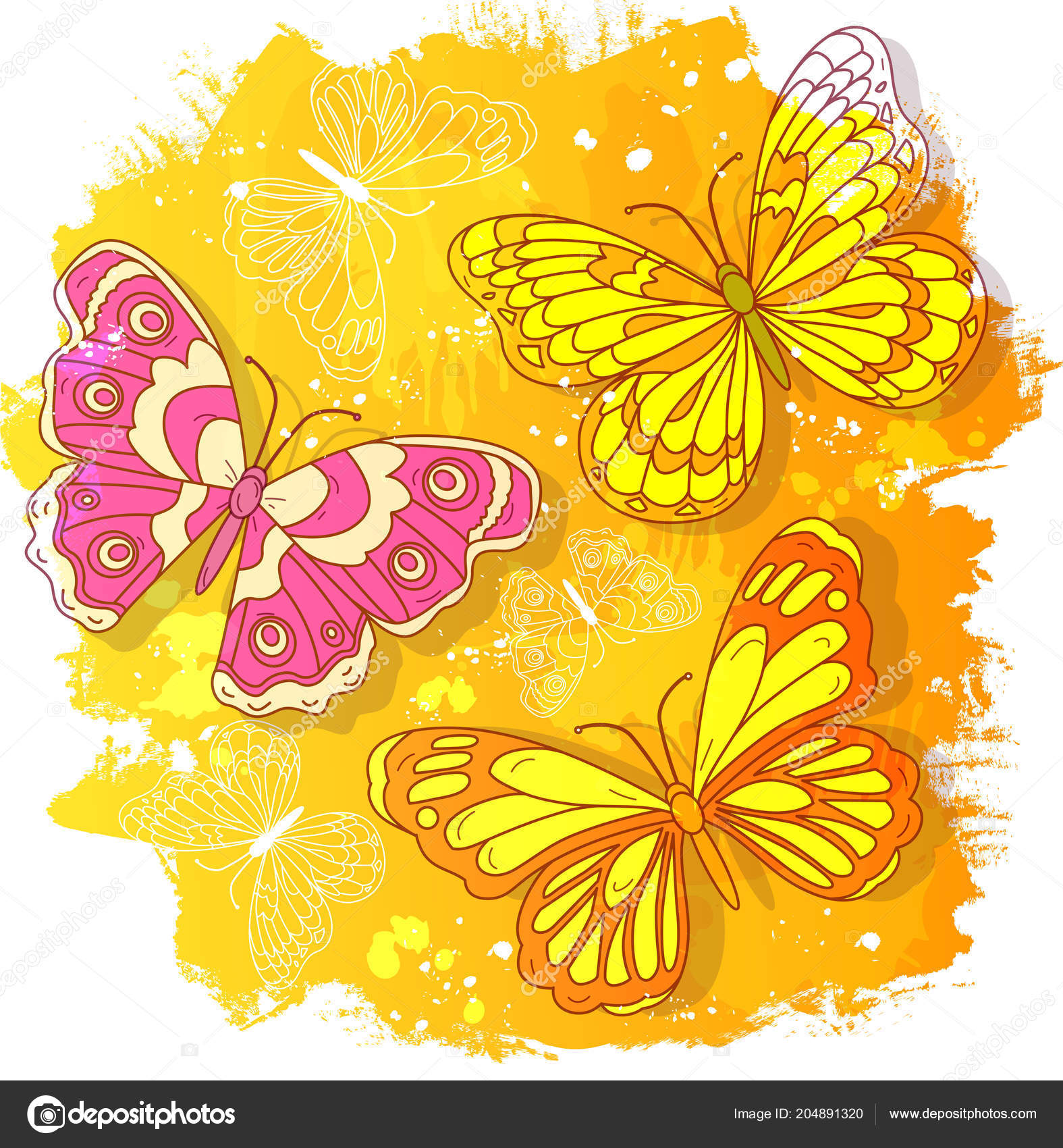 Immagini Disegni Farfalle Colorate - Disegni HD