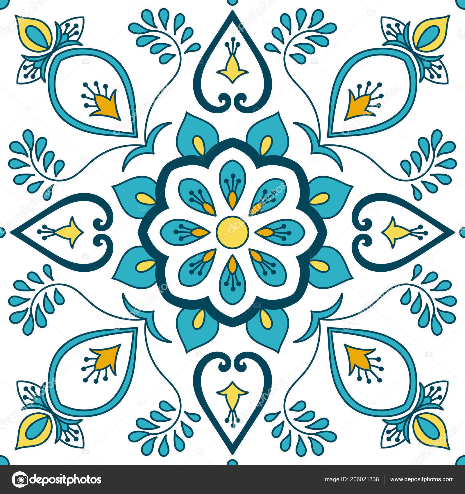Mexican Tile Vector Pattern