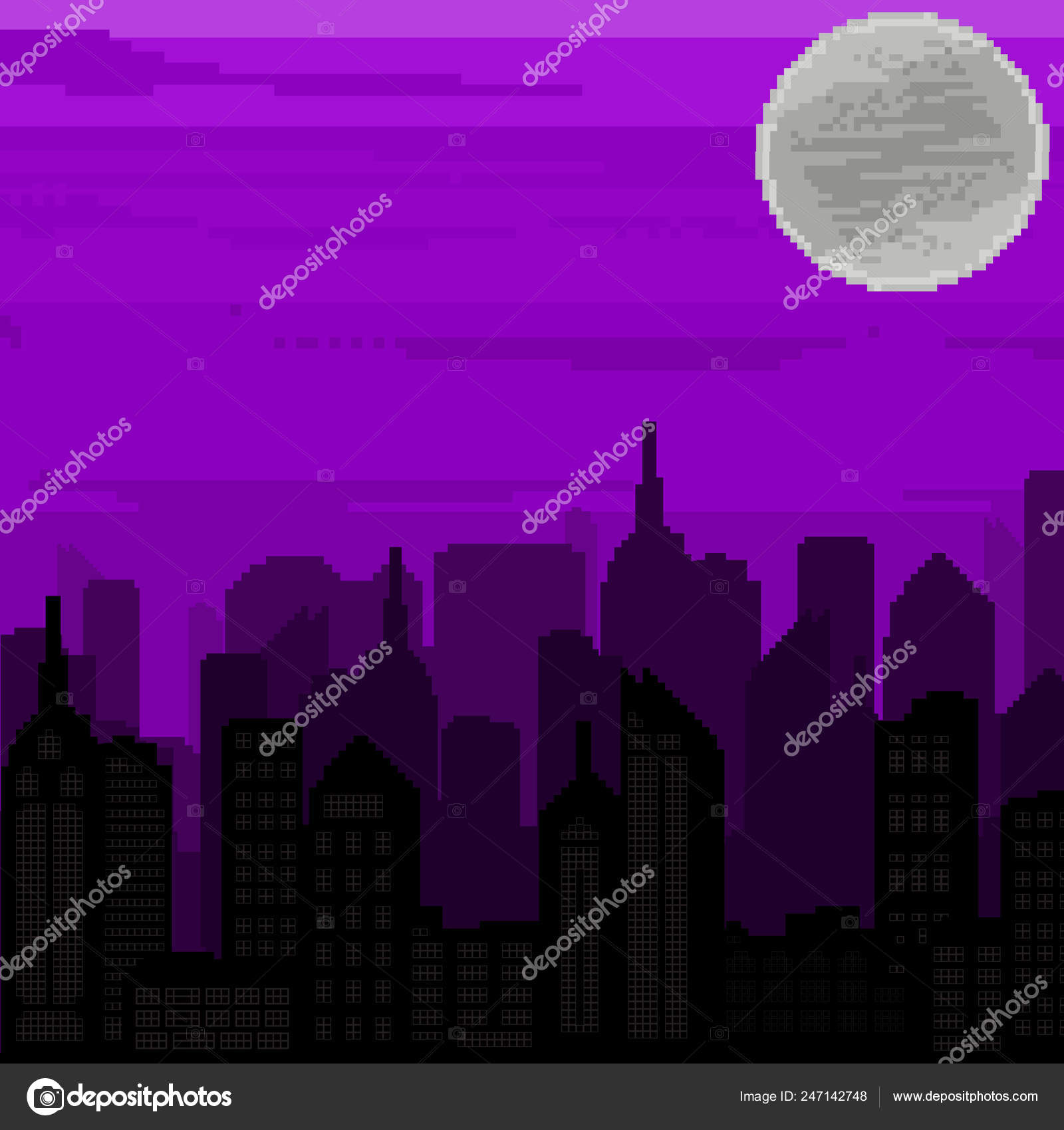 8 Bit Cityscape