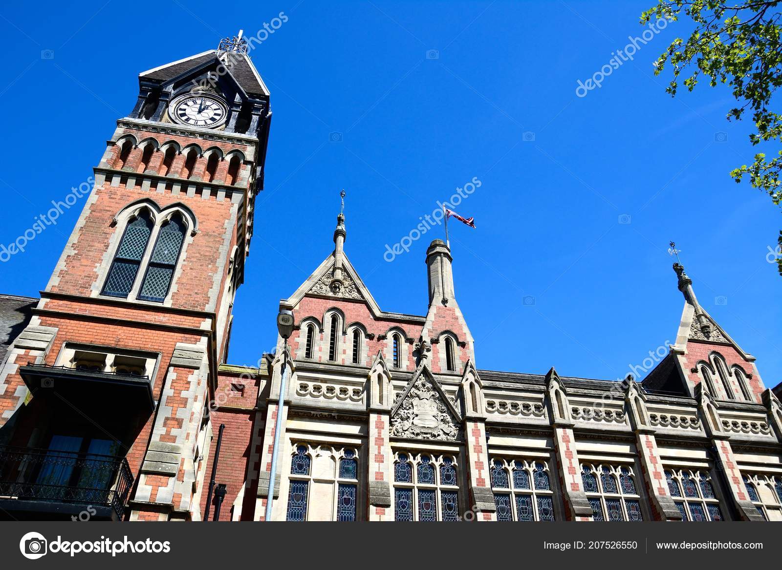 View Victorian Town Hall Its Decorative Clock Tower King Edward Stock ...