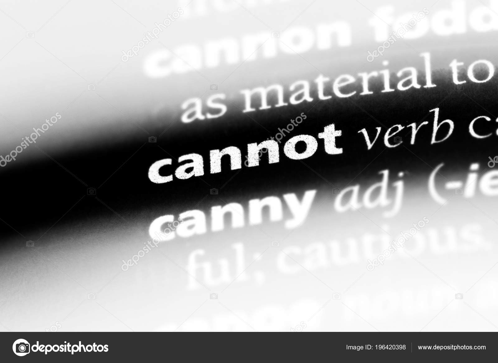Cannot Word Dictionary Cannot Concept — Stock Photo © Casimiro_PT ...