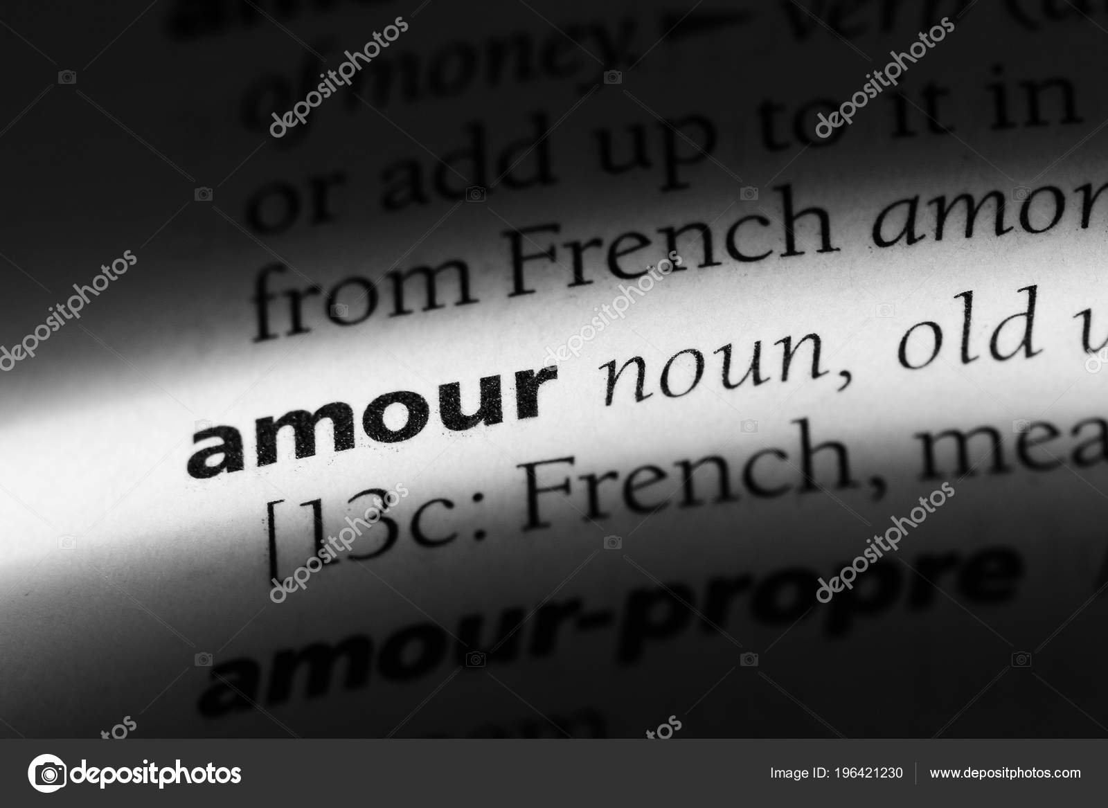 Amour Word Dictionary Amour Concept ⬇ Stock Photo, Image by © Casimiro ...