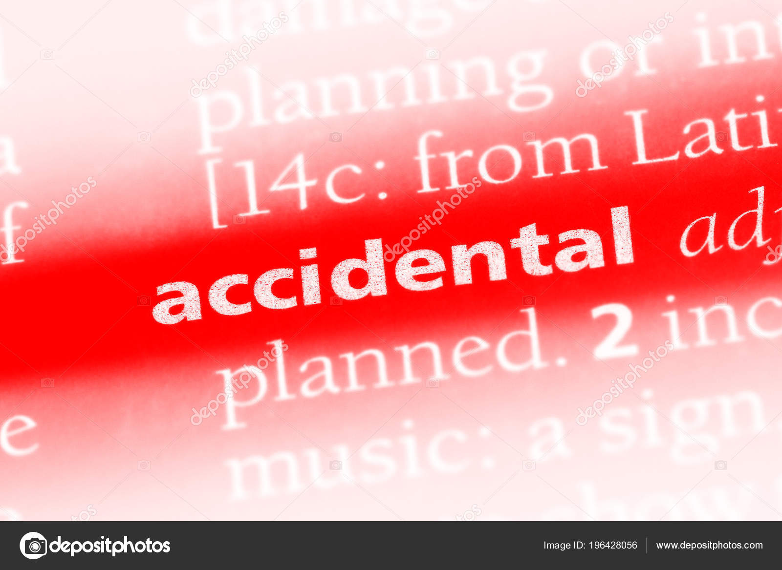 Accidental Word Dictionary Accidental Concept — Stock Photo © Casimiro ...