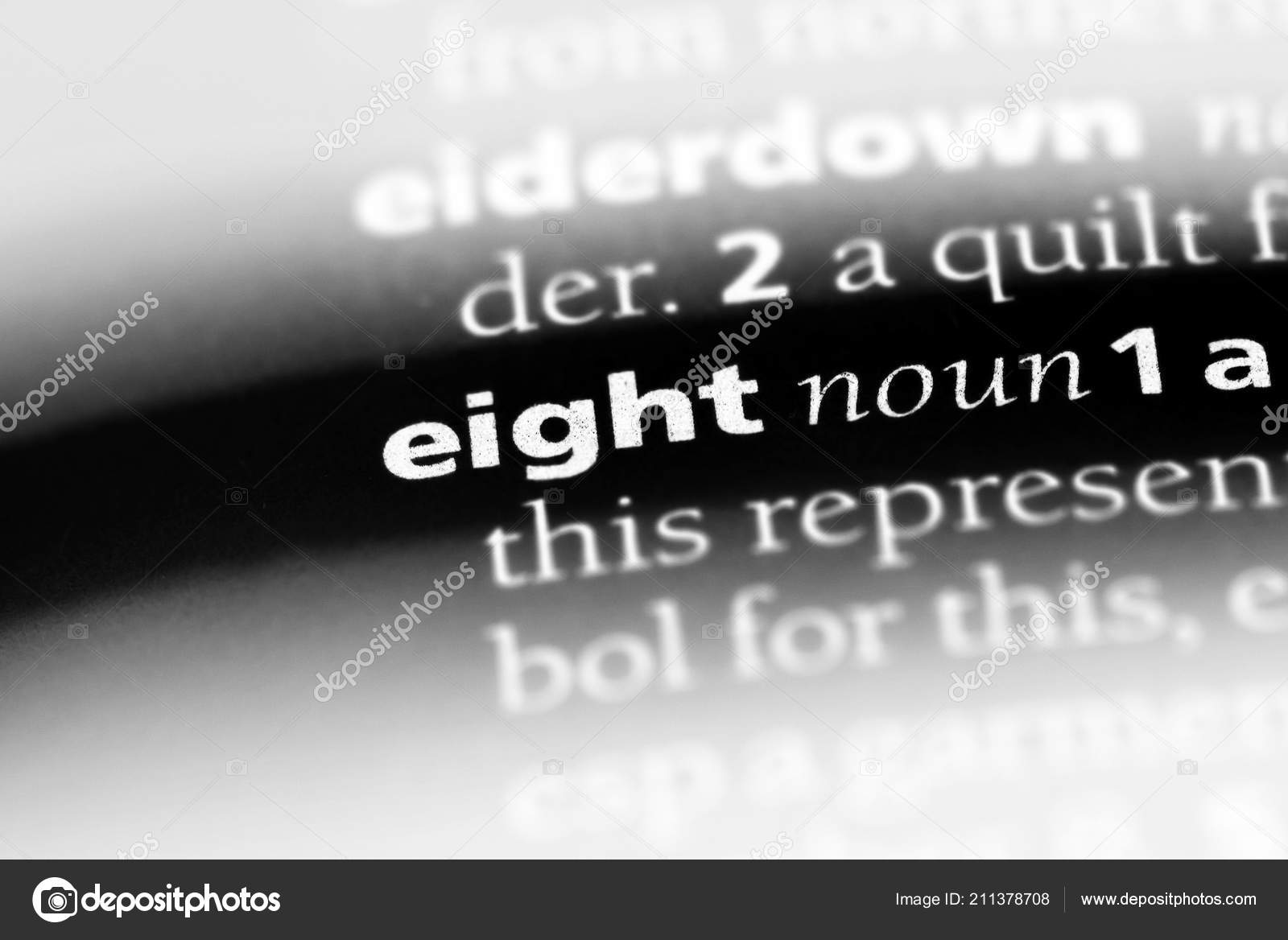 Eight Word Dictionary Eight Concept — Stock Photo © Casimiro_PT #211378708