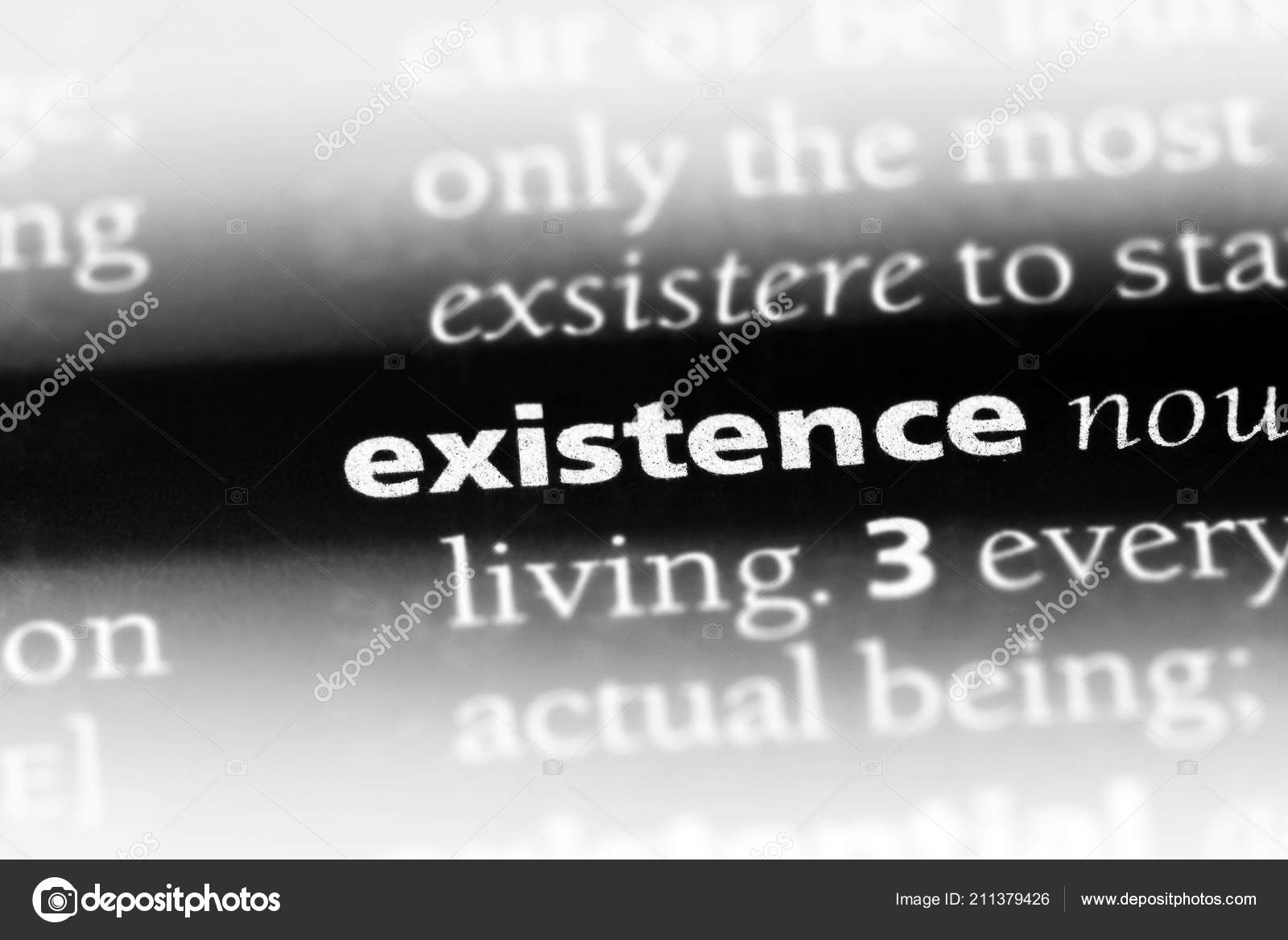 Existence Word Dictionary Existence Concept — Stock Photo © Casimiro_PT ...