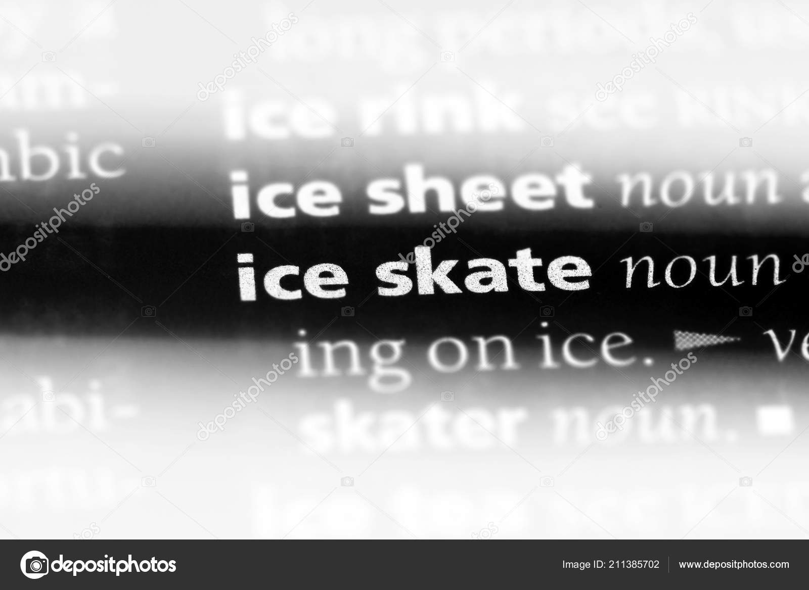 Ice Skate Word Dictionary Ice Skate Concept — Stock Photo © Casimiro_PT ...