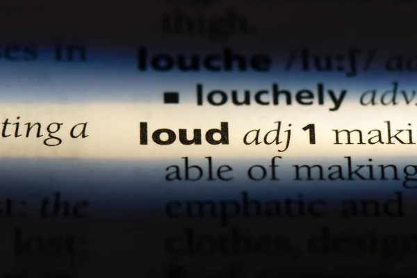 Loud Word Dictionary Loud Concept — Stock Photo © Casimiro_PT #211394010