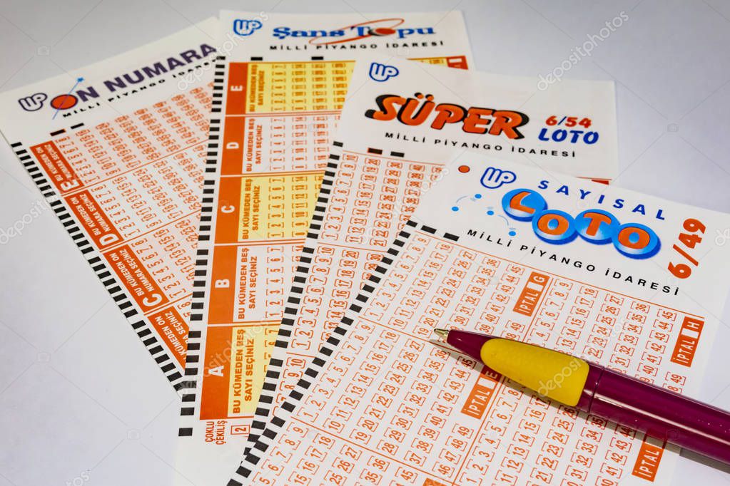 istanbul, Turquía-julio 30,2019. La lotería nacional de Turquía ...