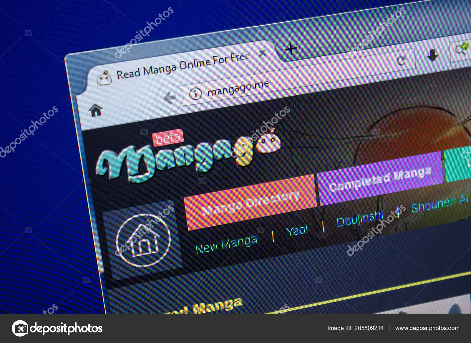 Ryazan Russia July 2018 Homepage Mangago Website Display Url Mangago ...