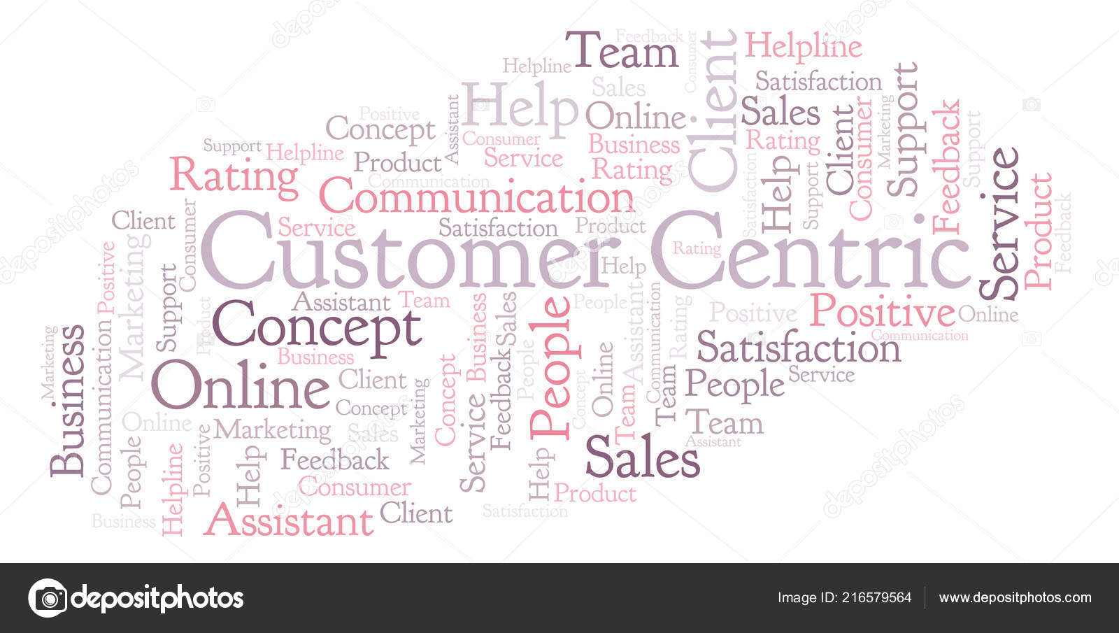 Customer Centric Word Cloud Made Text Only — Stock Photo ...