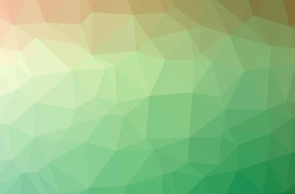 Illustration of green polygonal beautiful multicolor background - Stock ...