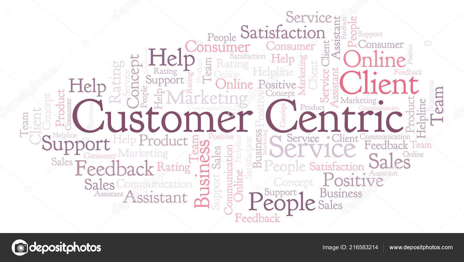 Customer Centric Word Cloud Made Text Only — Stock Photo ...