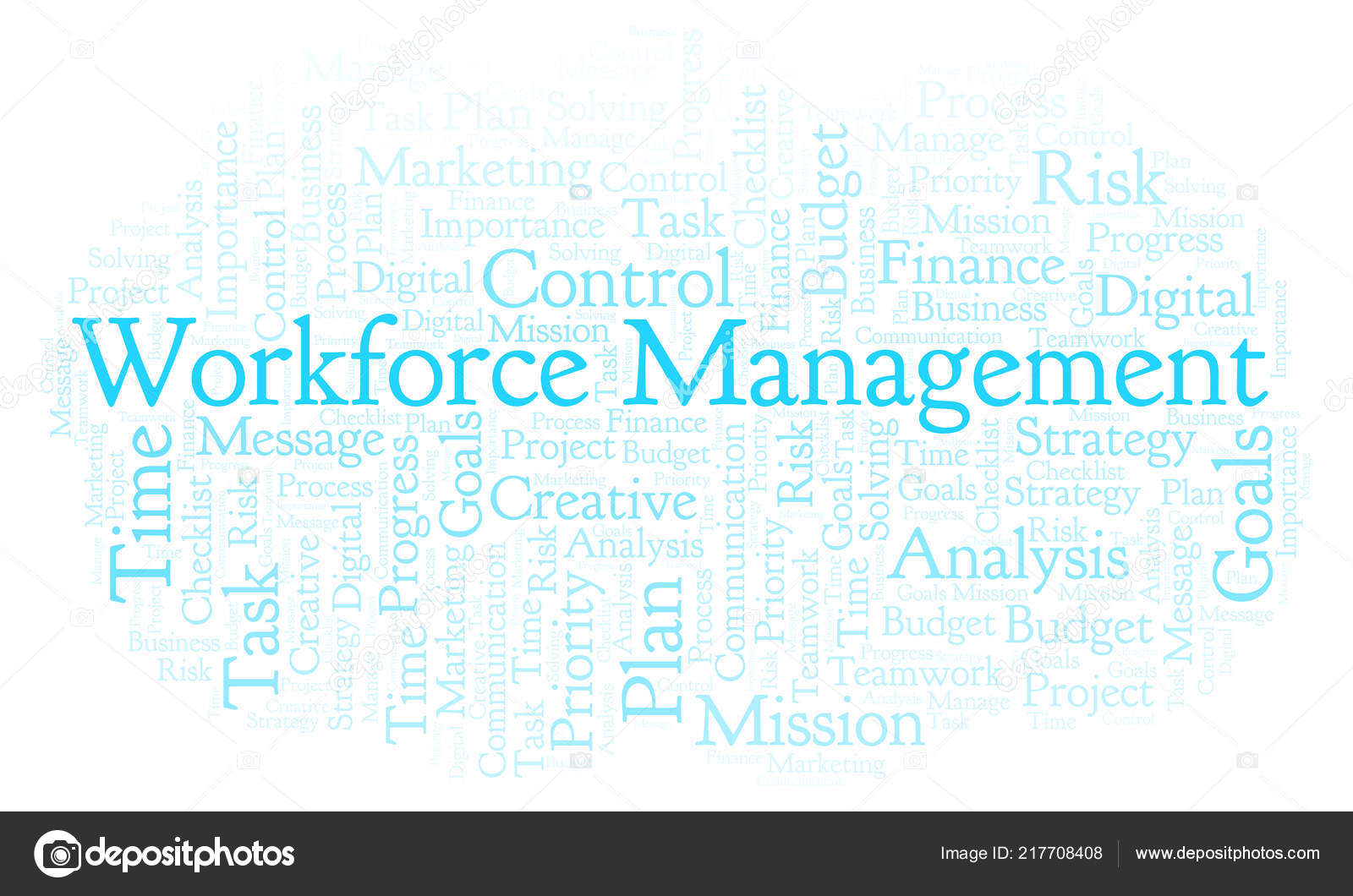 Workforce Management Word Cloud Made Text Only — Stock Photo ...