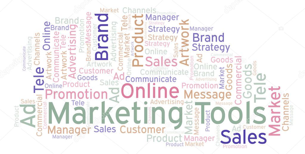Nube de palabras con herramientas de marketing de texto. Wordcloud ...