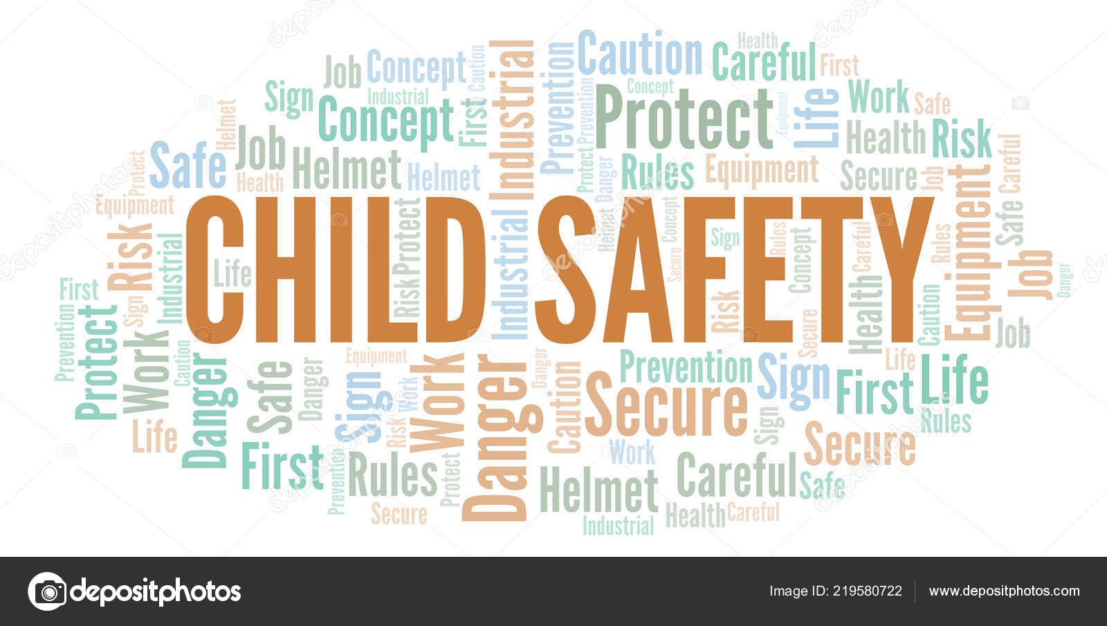 Child Safety Word Cloud Word Cloud Made Text Only — Stock Photo ...