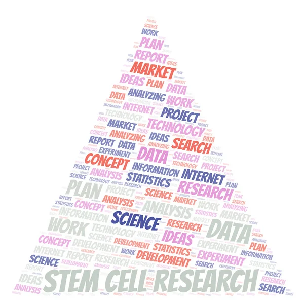 Stem Cell Research word cloud. Wordcloud made with text only. - Stock ...