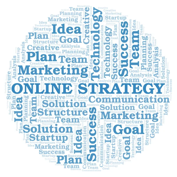 Marketing Strategy Word Cloud Wordcloud Made Text Only — Stock Photo ...