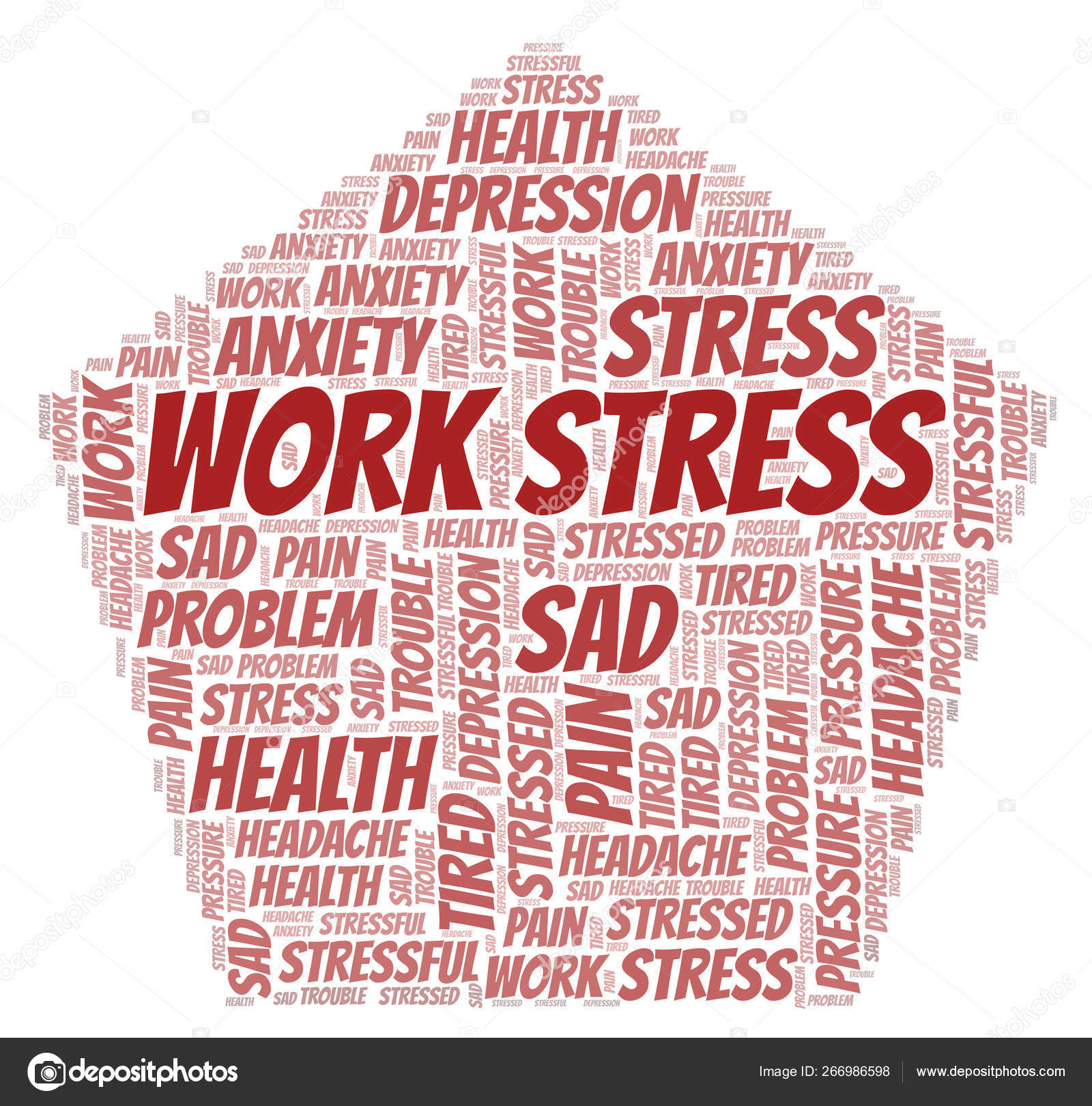 Work Stress Word Cloud Wordcloud Made Text Only ⬇ Vector Image by ...
