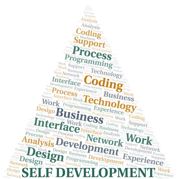 Personal Development word cloud. Wordcloud made with text only. Stock ...