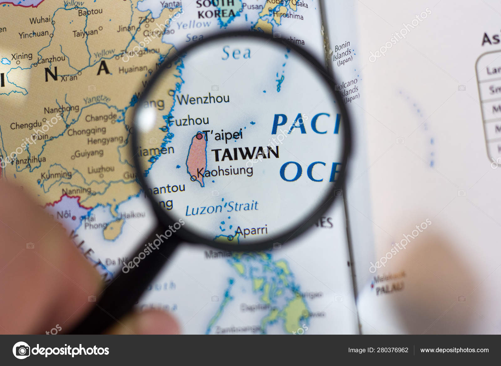taiwan location on world map