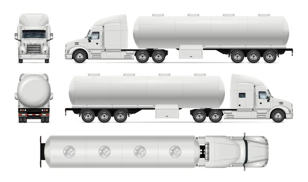 Dropside Truck Vector Mockup White Vehicle Branding Corporate Identity ...