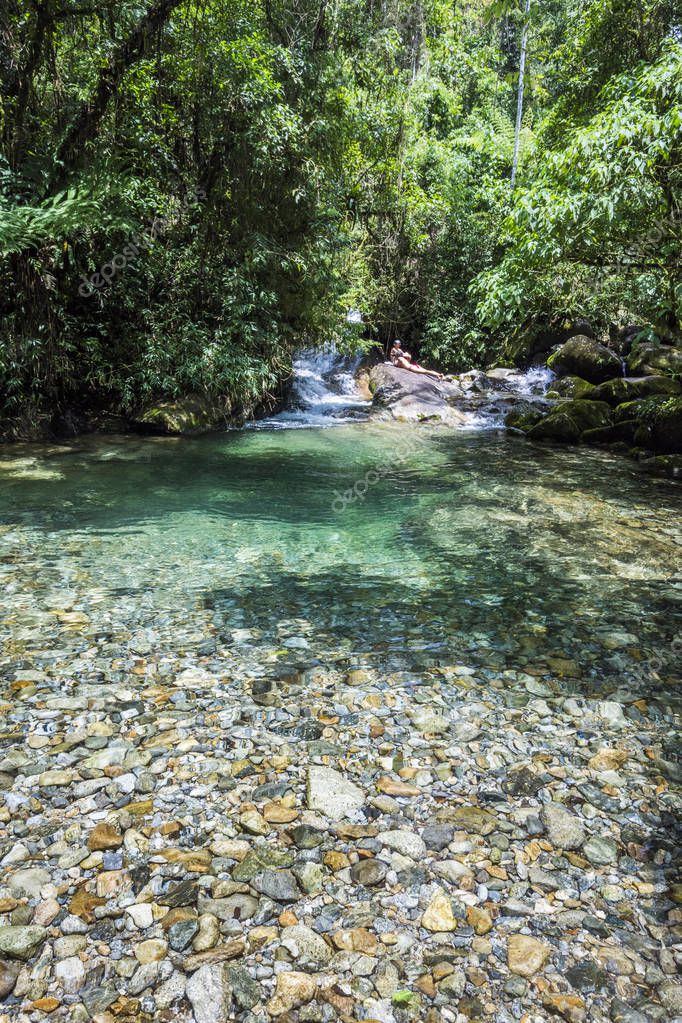 Hermoso río de aguas cristalinas, Reserva Ecológica Serrinha do ...