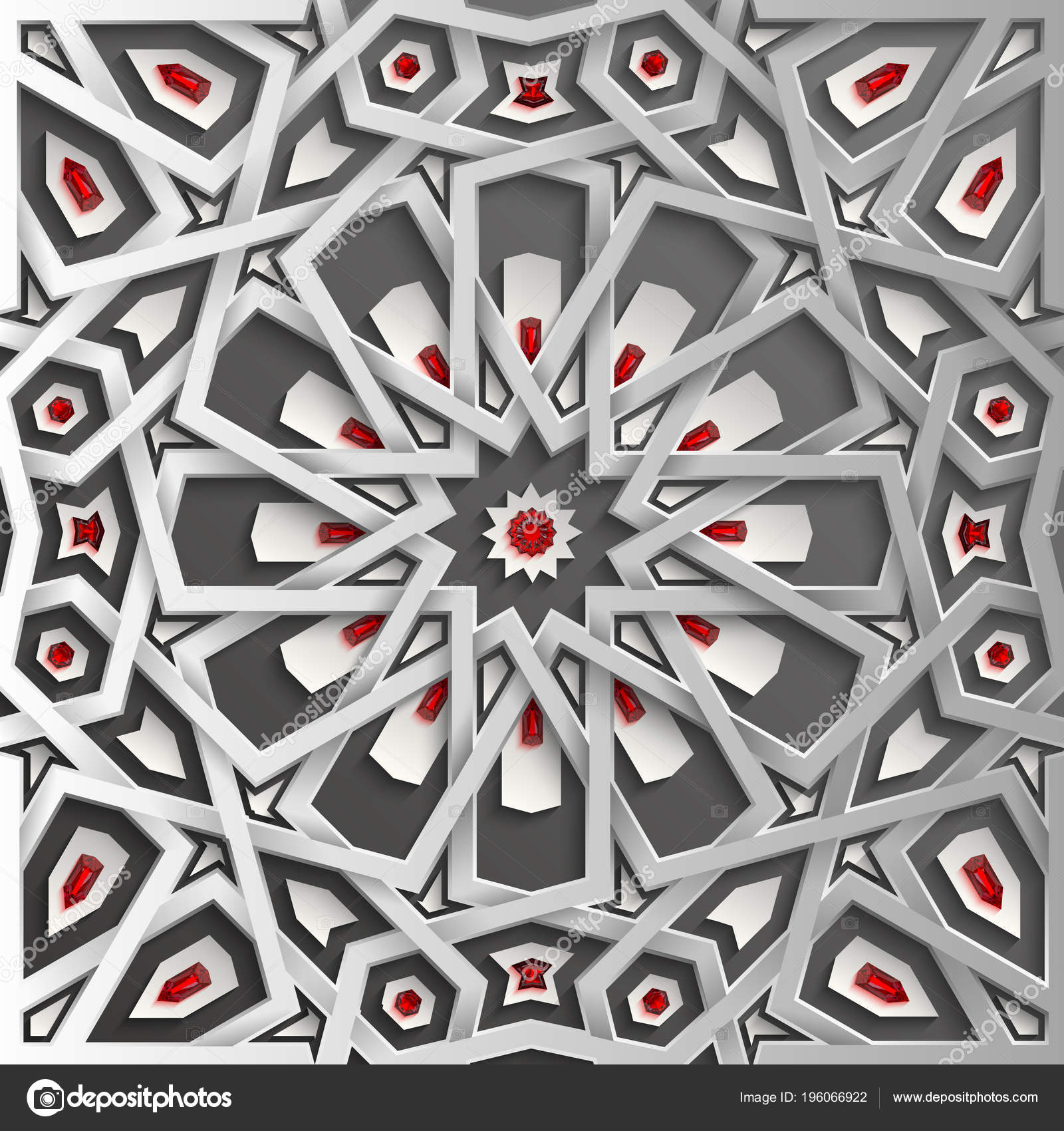 Islamic seamless pattern with stars. Vector background Stock Vector by ...