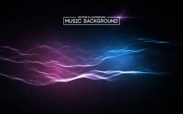 Music Background Blue abstract futuristic background. Future technology ...