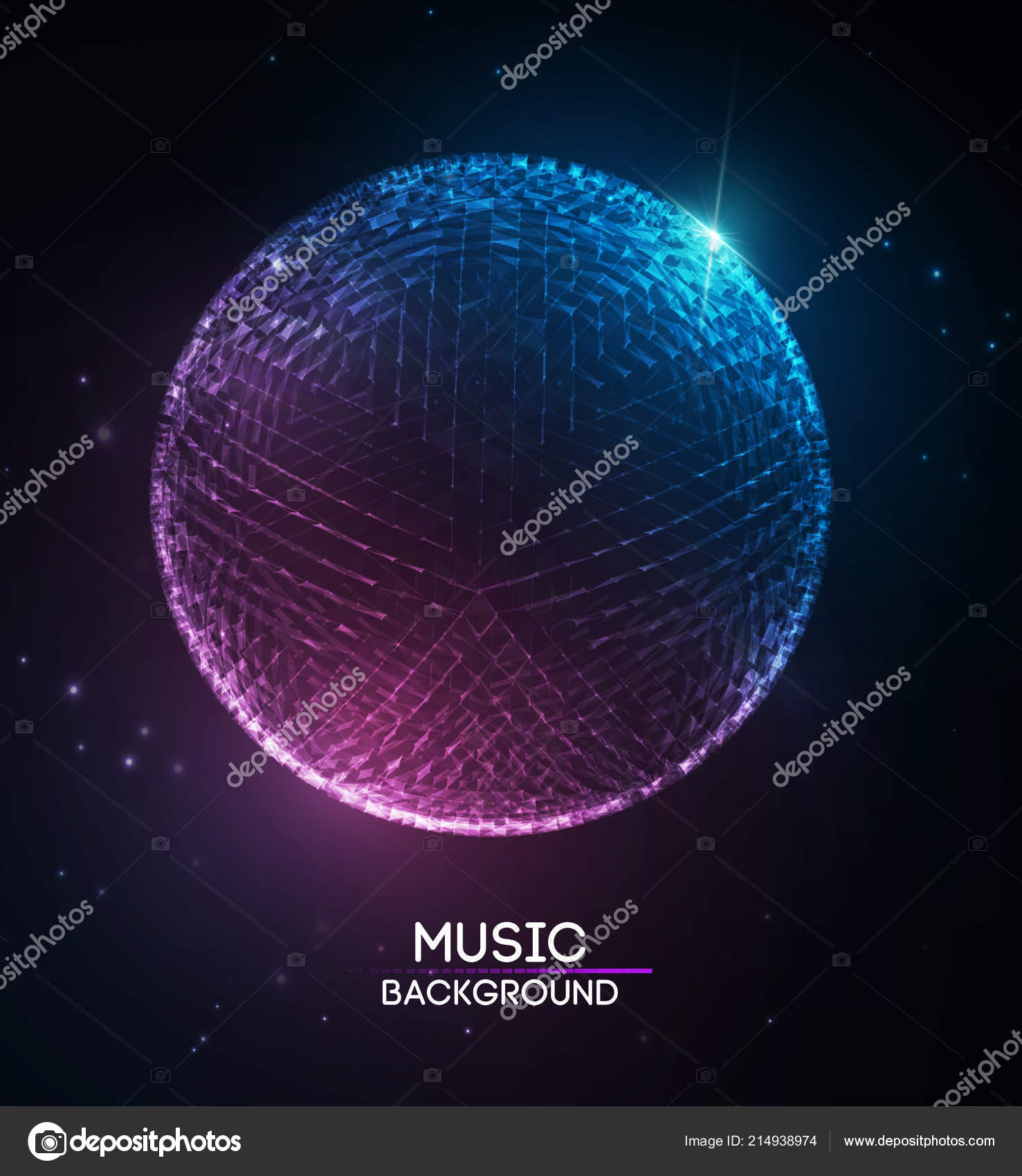 Music abstract background blue. Equalizer for music, showing sound ...