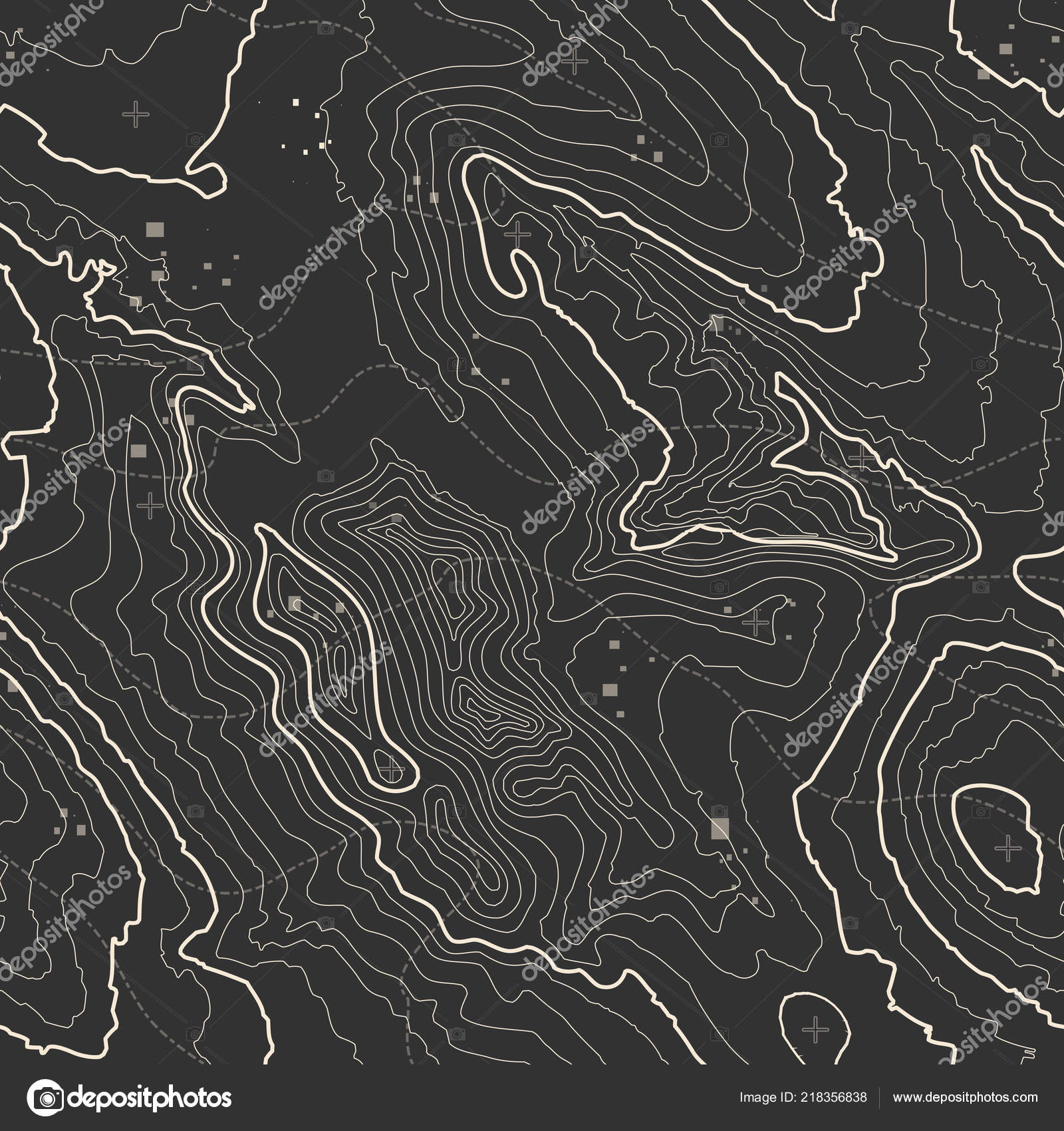 Topographic map background concept with space for your copy. Topography ...