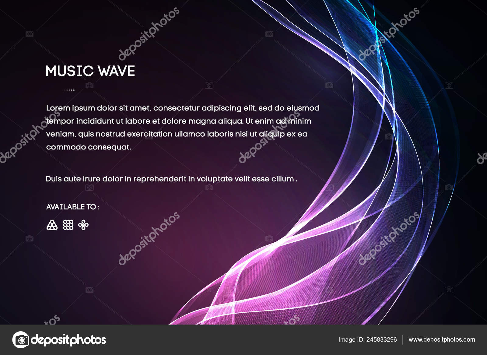 Sound wave vector . Vector music voice vibration, song waveform digital ...