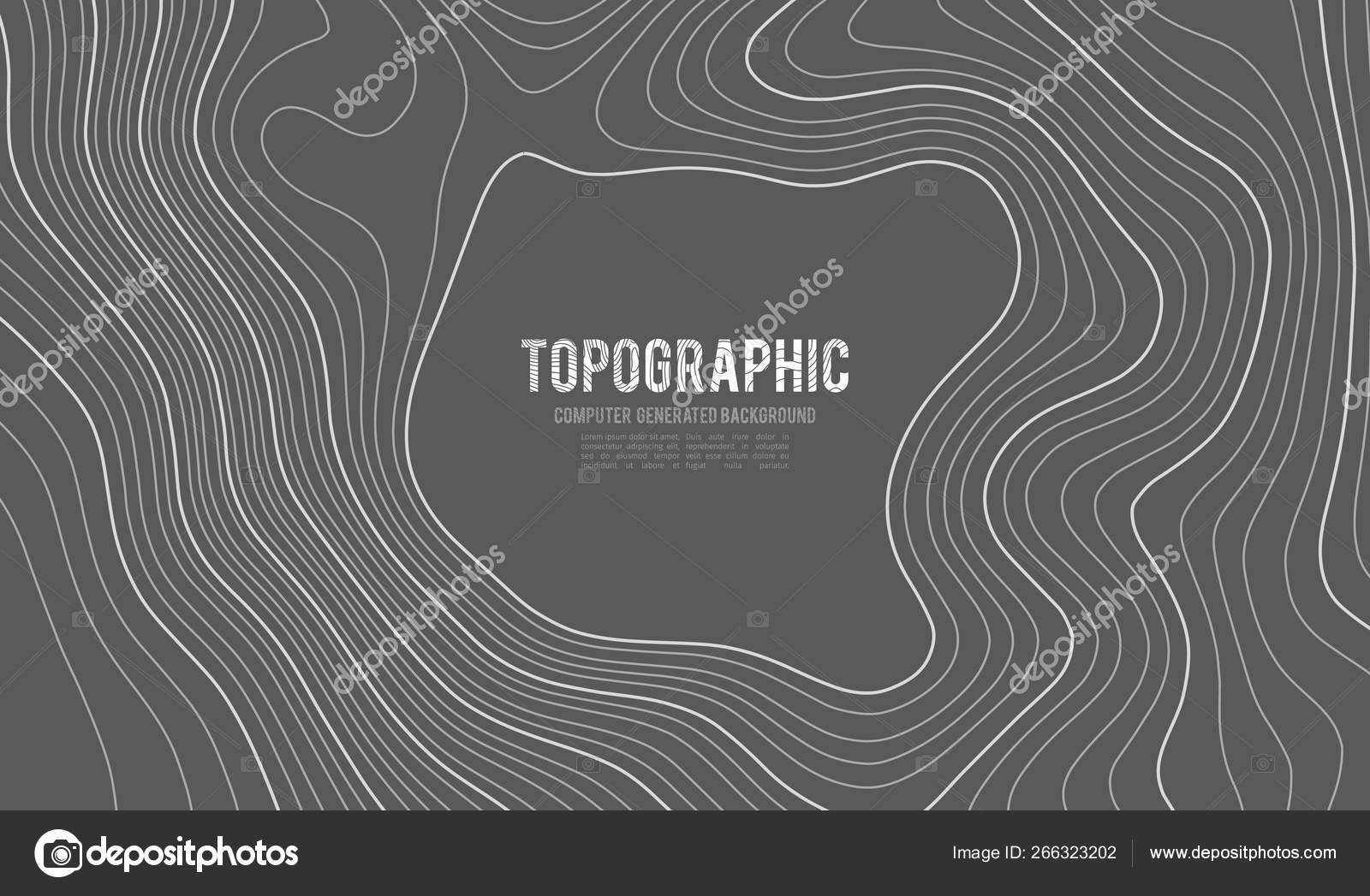 Grey contours vector topography. Geographic mountain topography vector ...