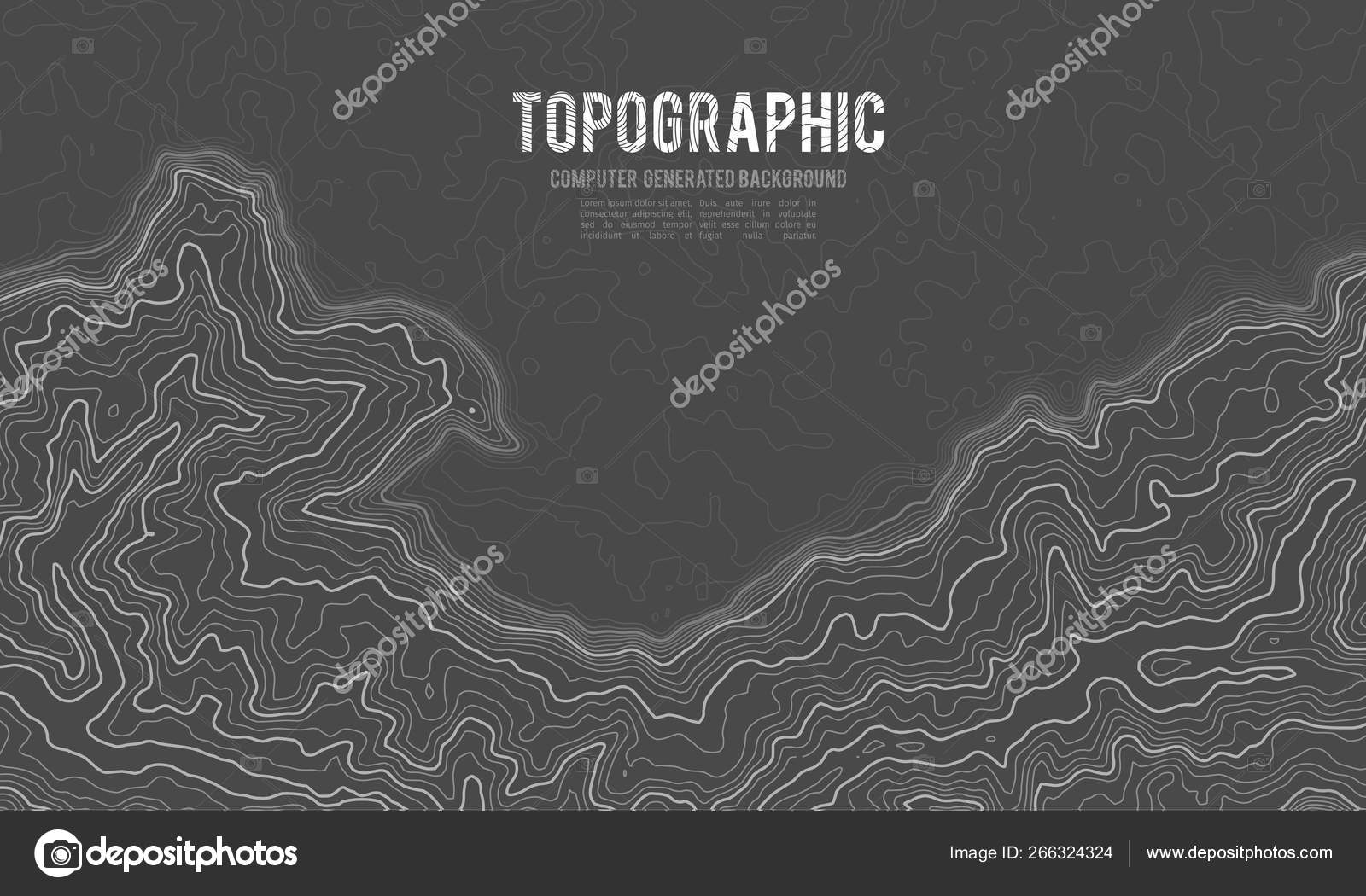 Grey contours vector topography. Geographic mountain topography vector ...