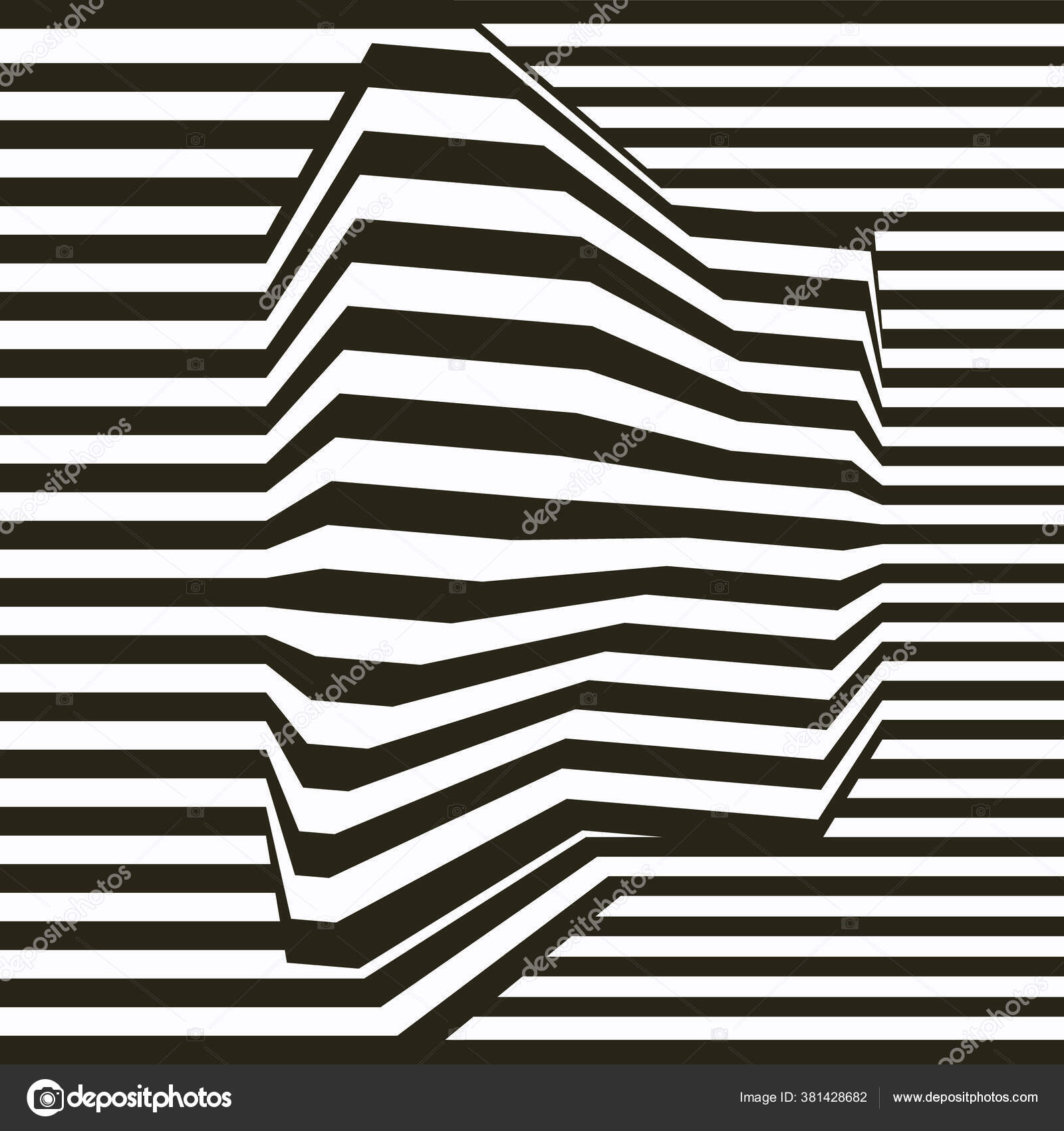 Optical illusion lines background. Abstract 3d black and white ... Optical illusion lines background. Abstract 3d black and white ...