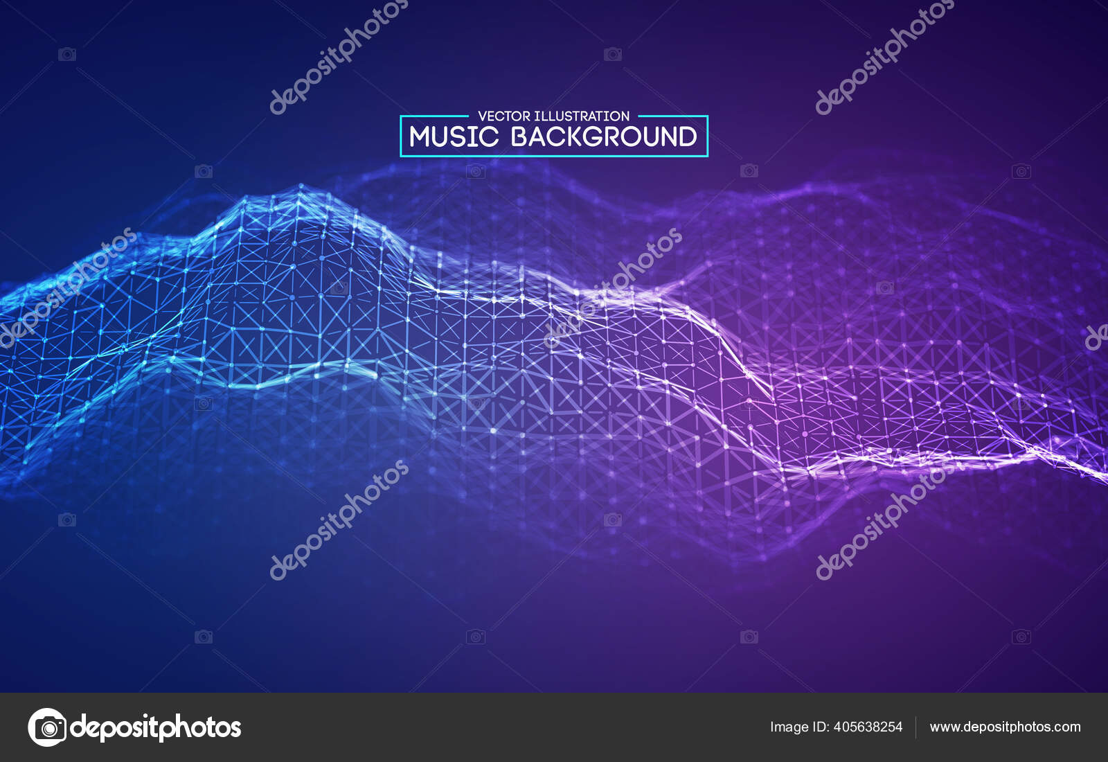 Blue background design. Colourful music background design. Abstract ...