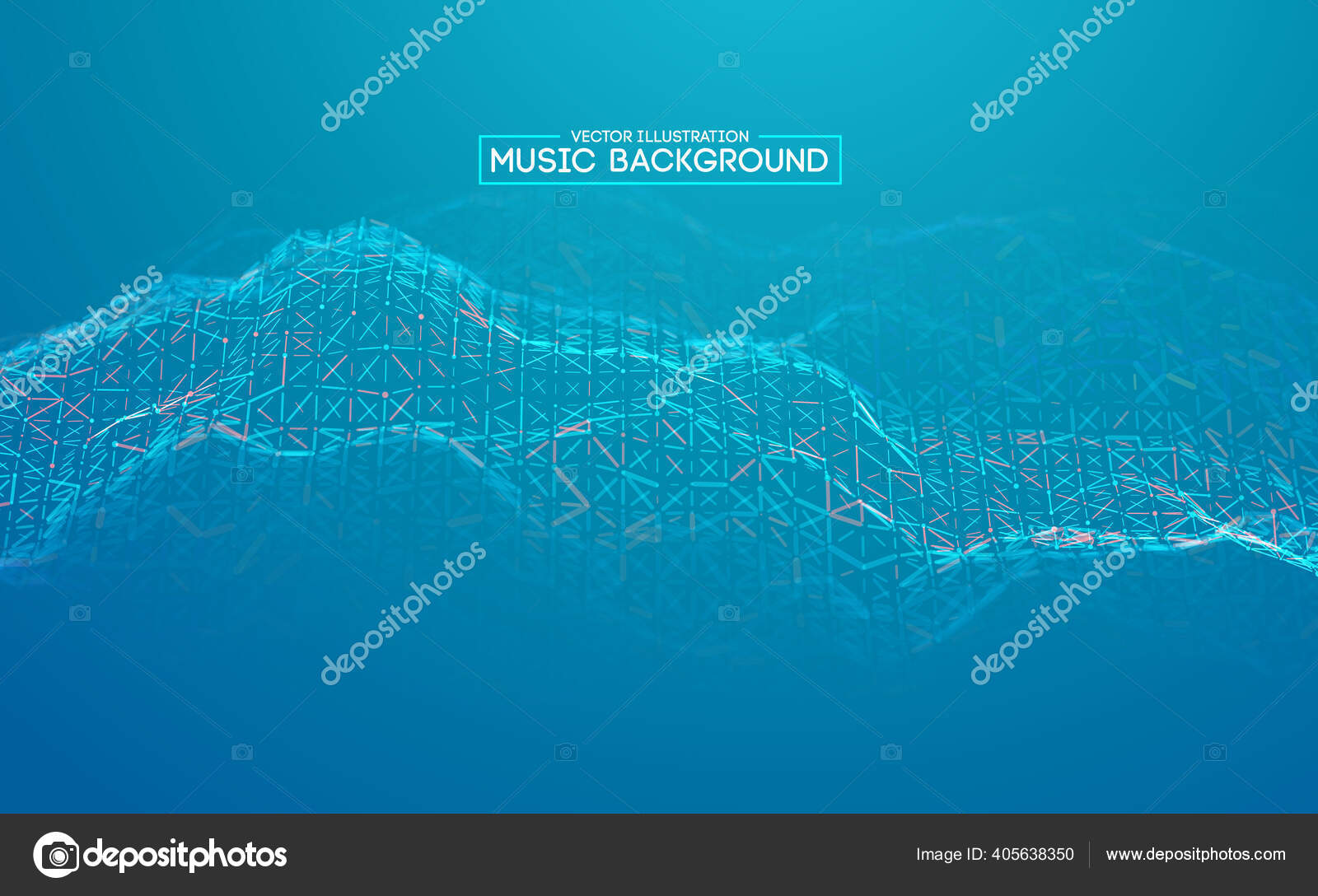 Blue background design. Colourful music background design. Abstract ...