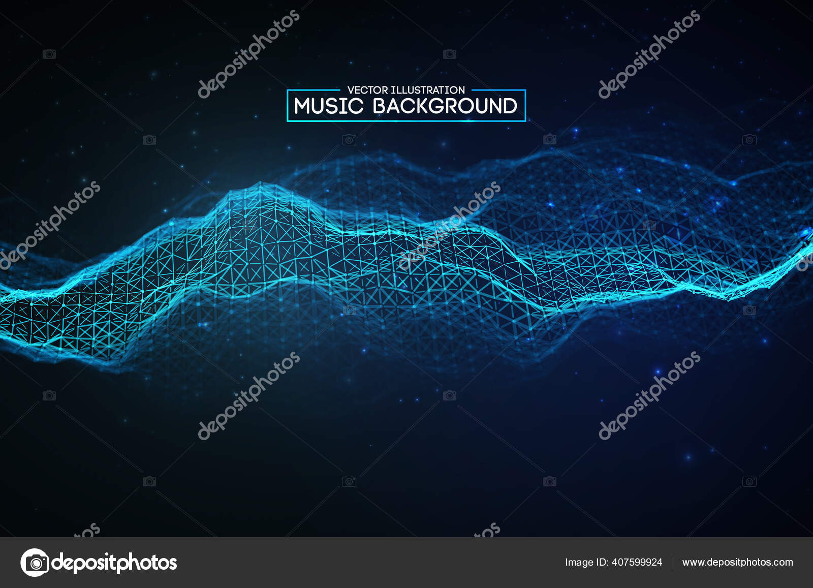 Blue background design. Colourful music background design. Abstract ...