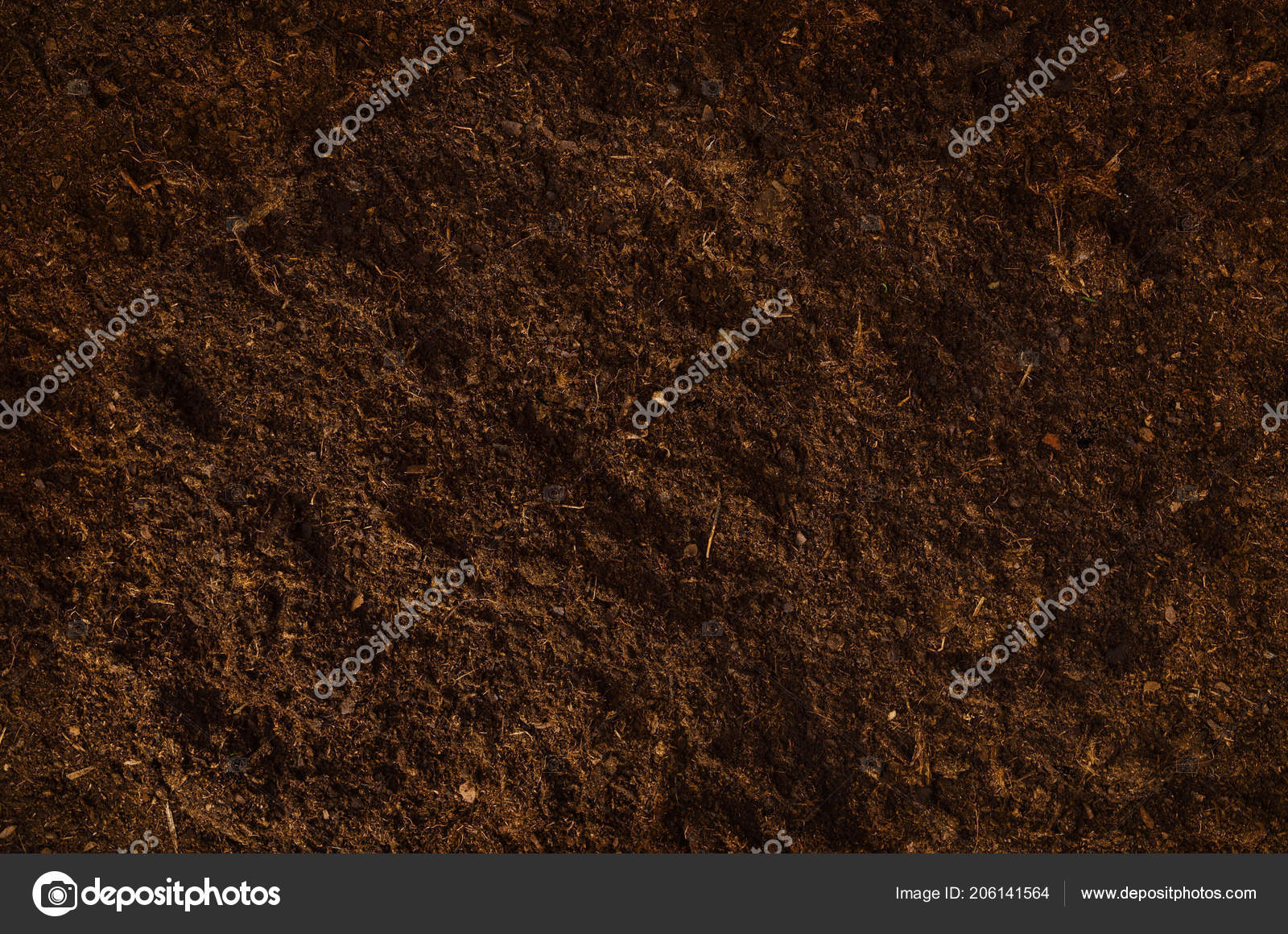 Fertile garden soil texture background top view Stock Photo by ...