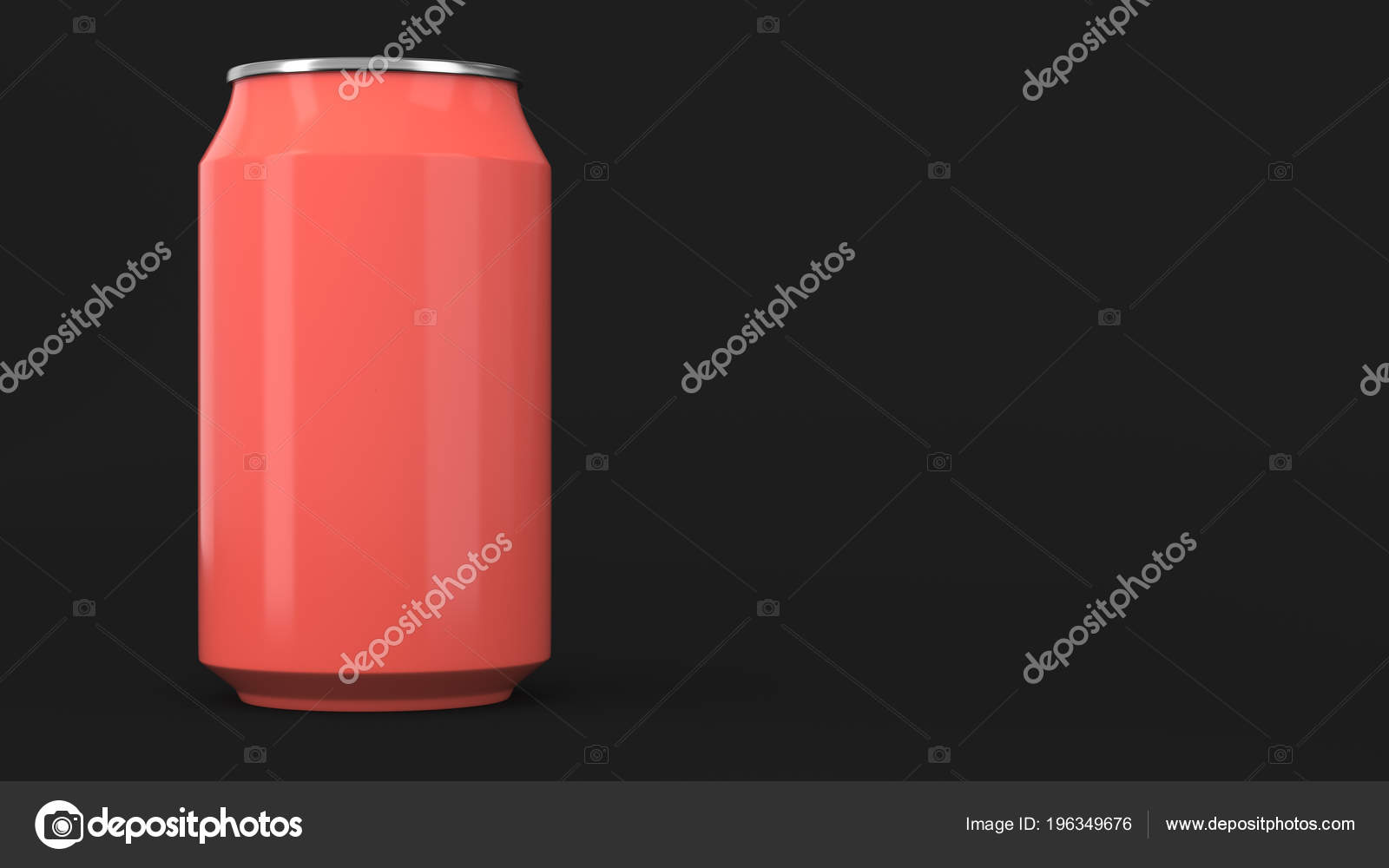 Blank Red Soda Can
