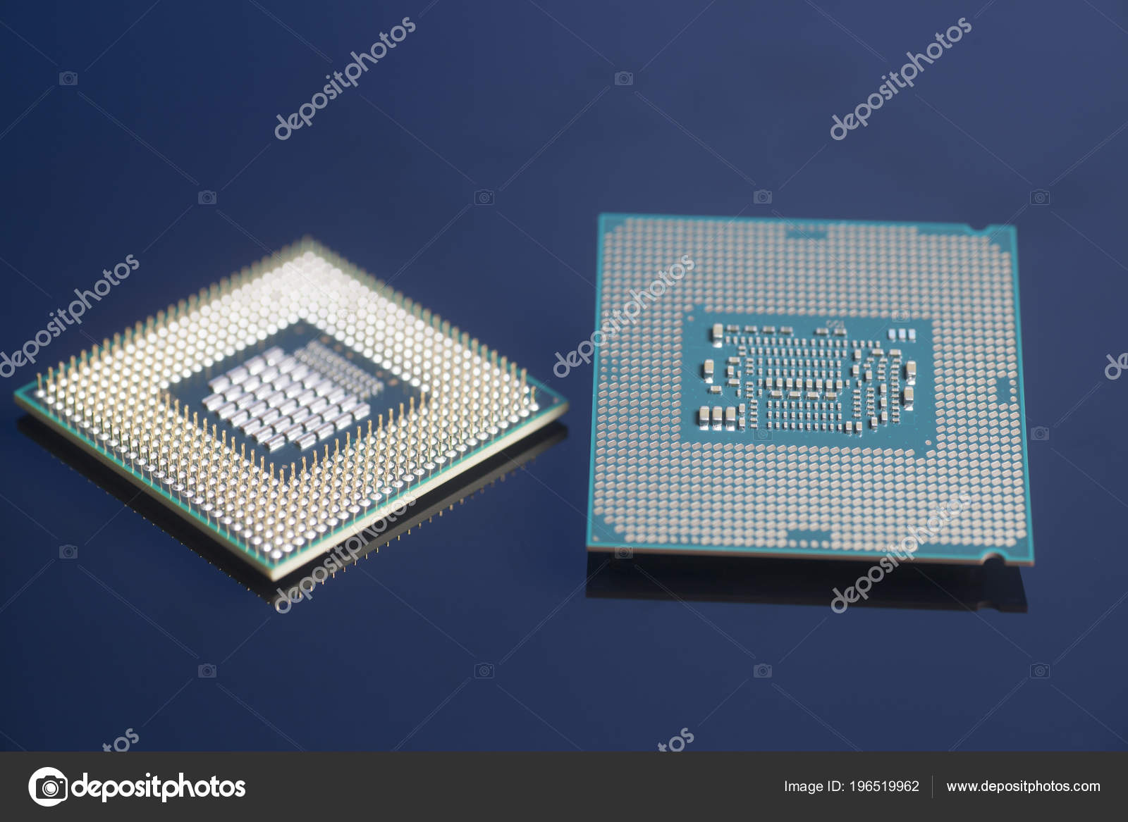 Central processing unit CPU processors microchip — Stock Photo ...