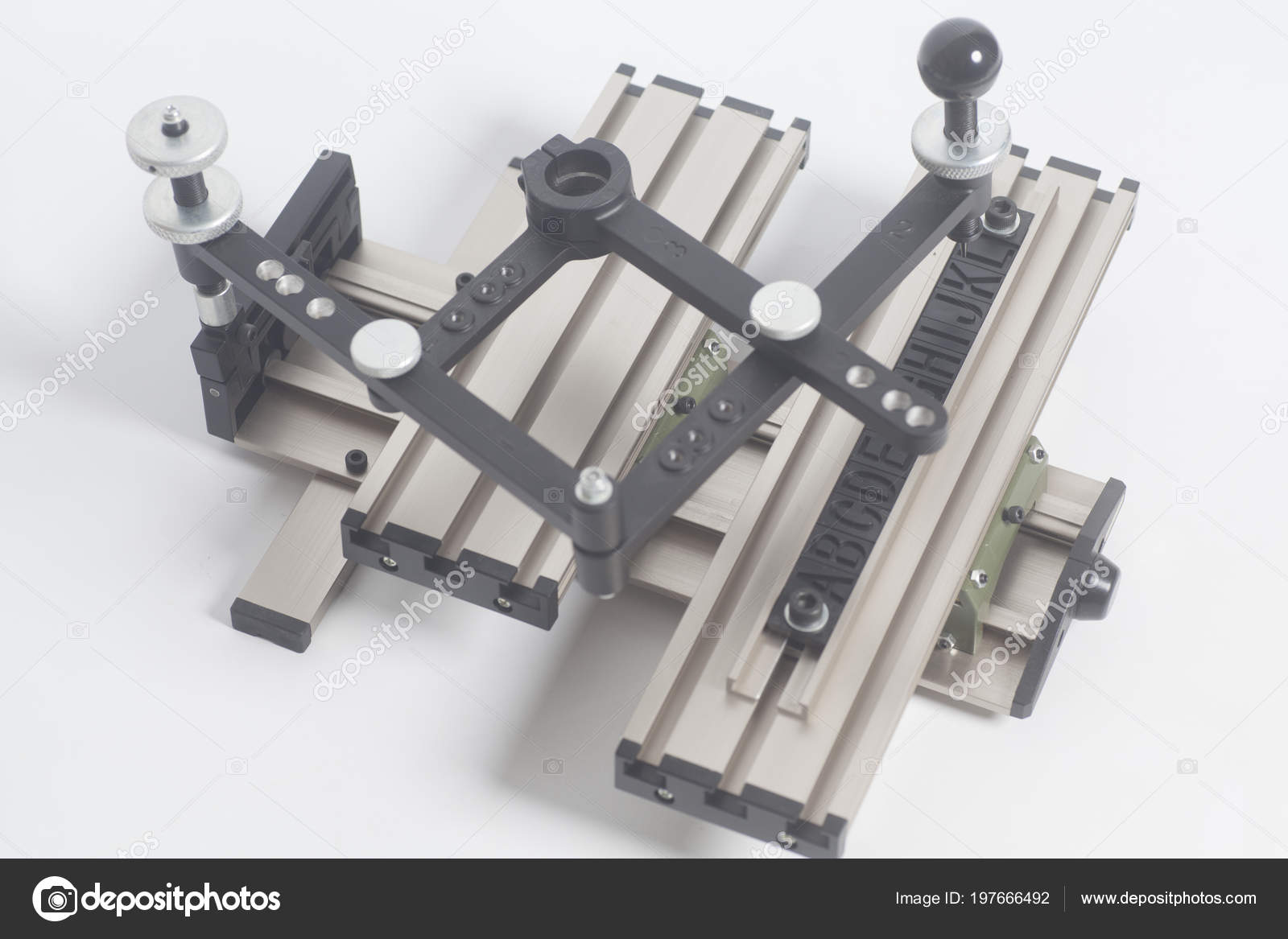Pantograph Engraving Device Isolated White Background Stock Photo by ...